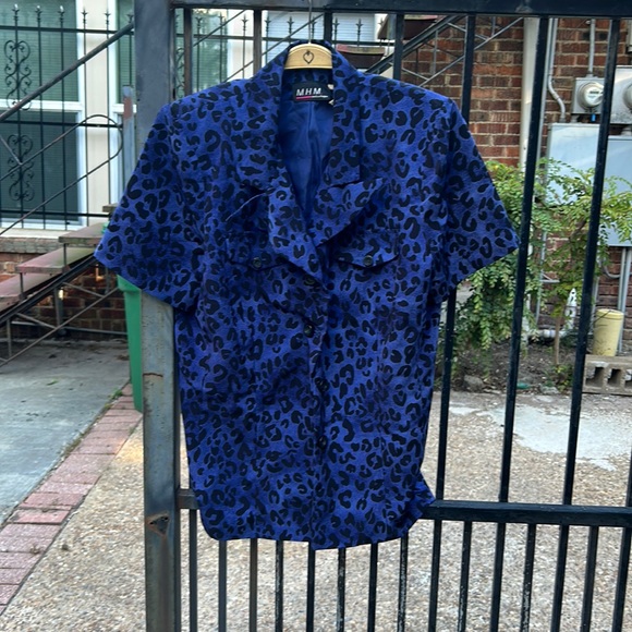 M.H.M. Melissa Harper | Jackets & Coats | 8s90s Vintage Short Sleeve ...